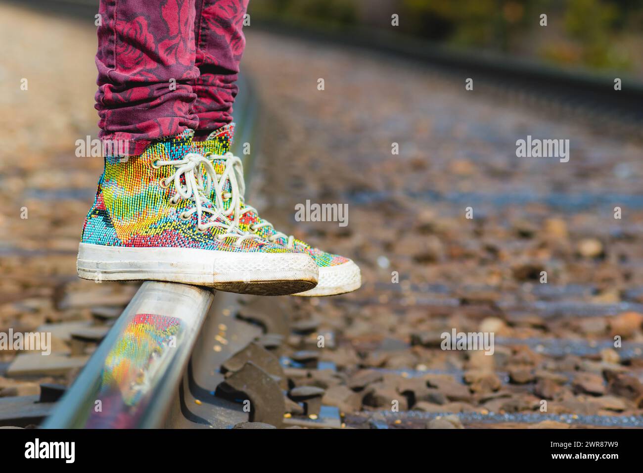 Shoes on train hi-res stock photography and images - Alamy