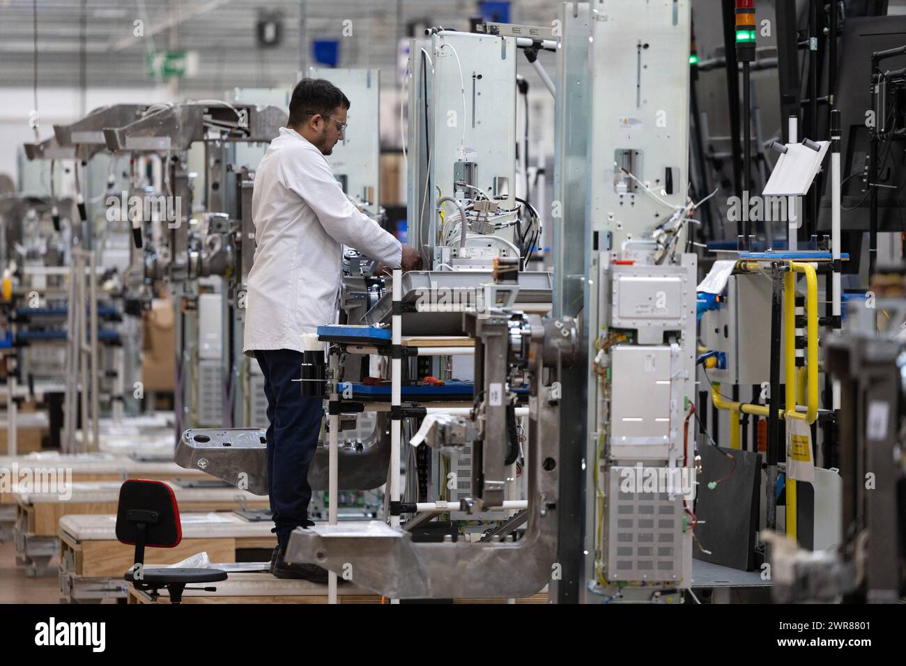 Buc, France. 11th Mar, 2024. Employees working at General Electrics ...