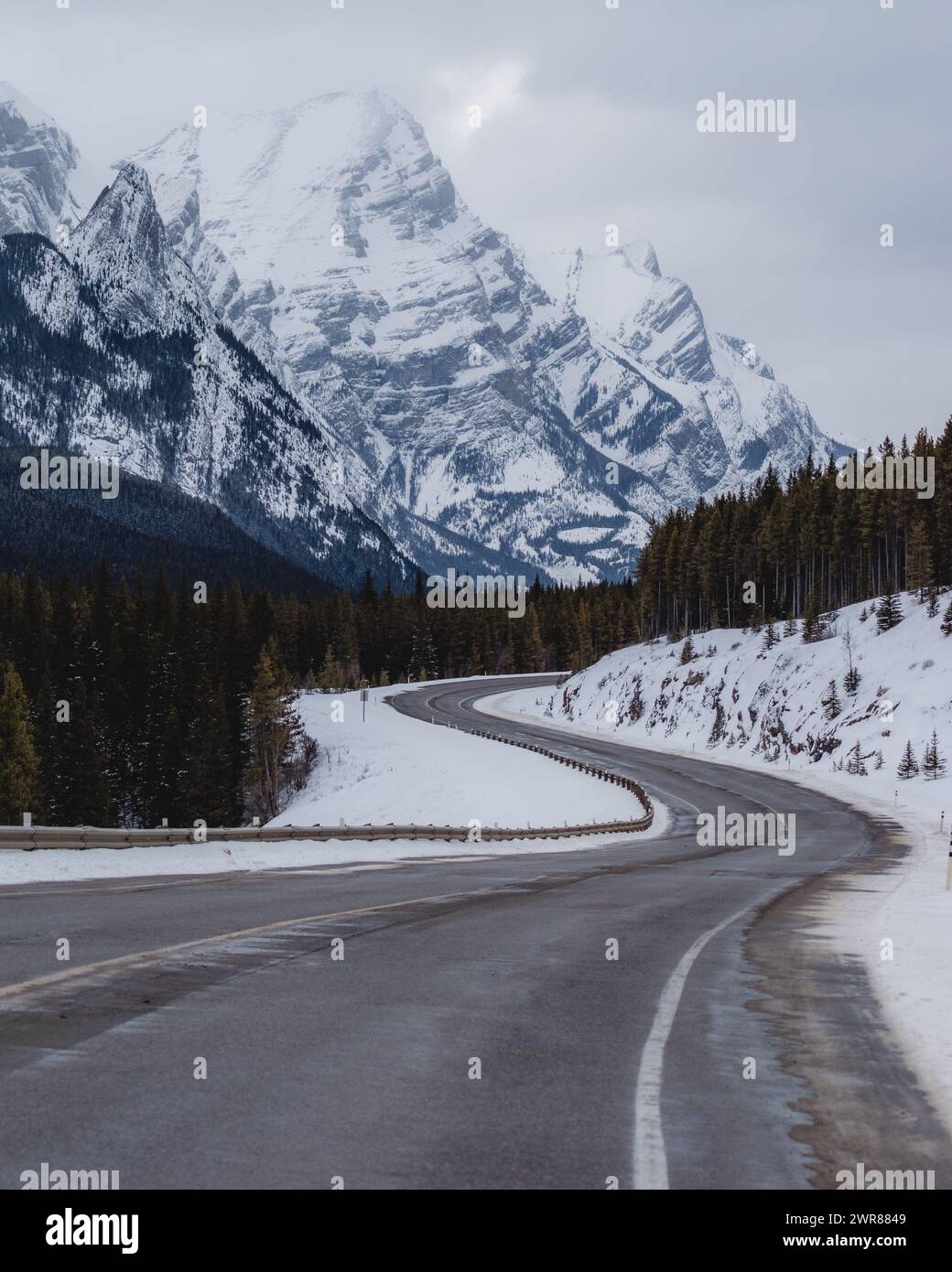Highway 40 leading into Kananaskis Country in Alberta Stock Photo - Alamy