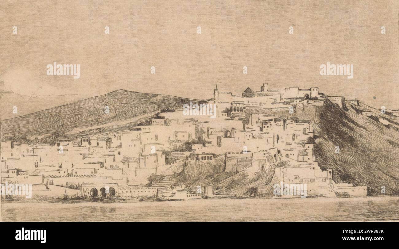 View of Tangier (original title), The city of Tangier, located on a ...
