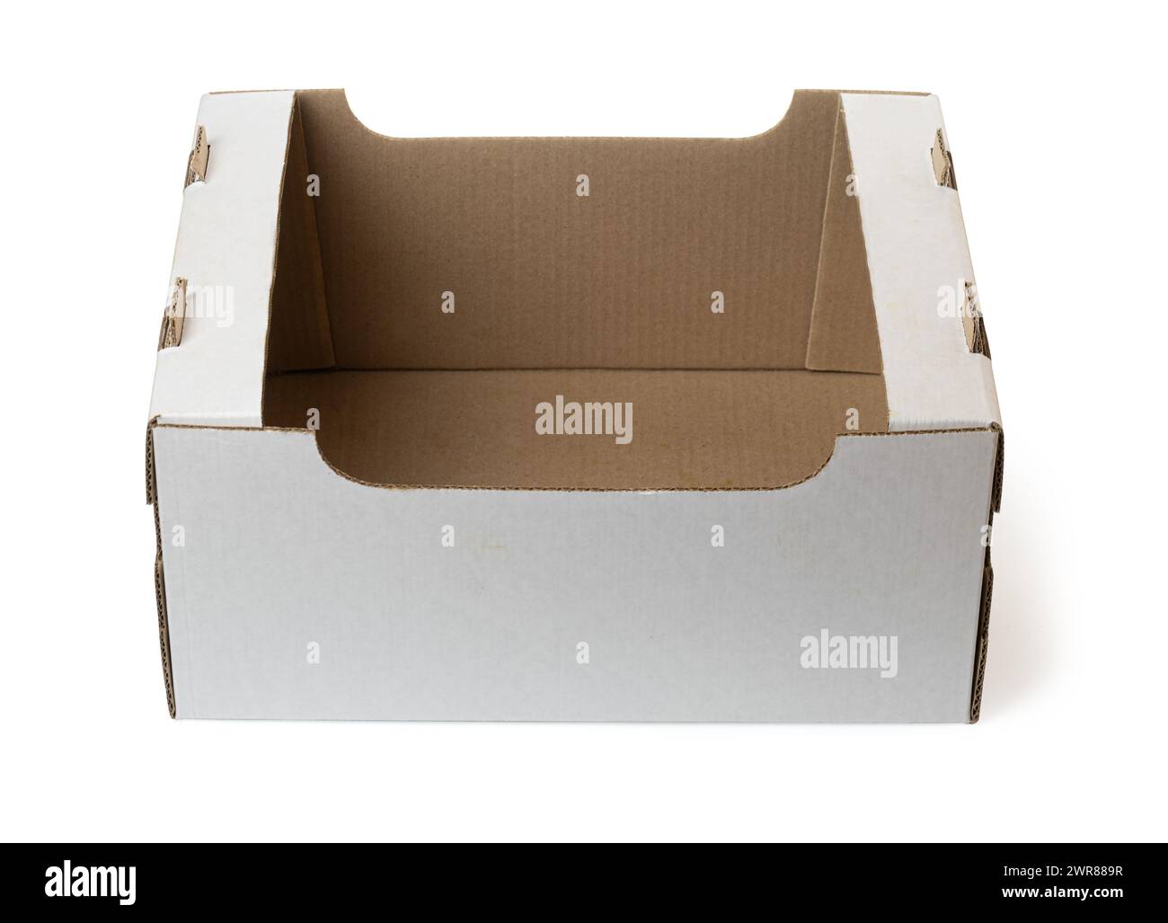 Empty Cardboard box for vegetables, fruits and other things isolated on ...