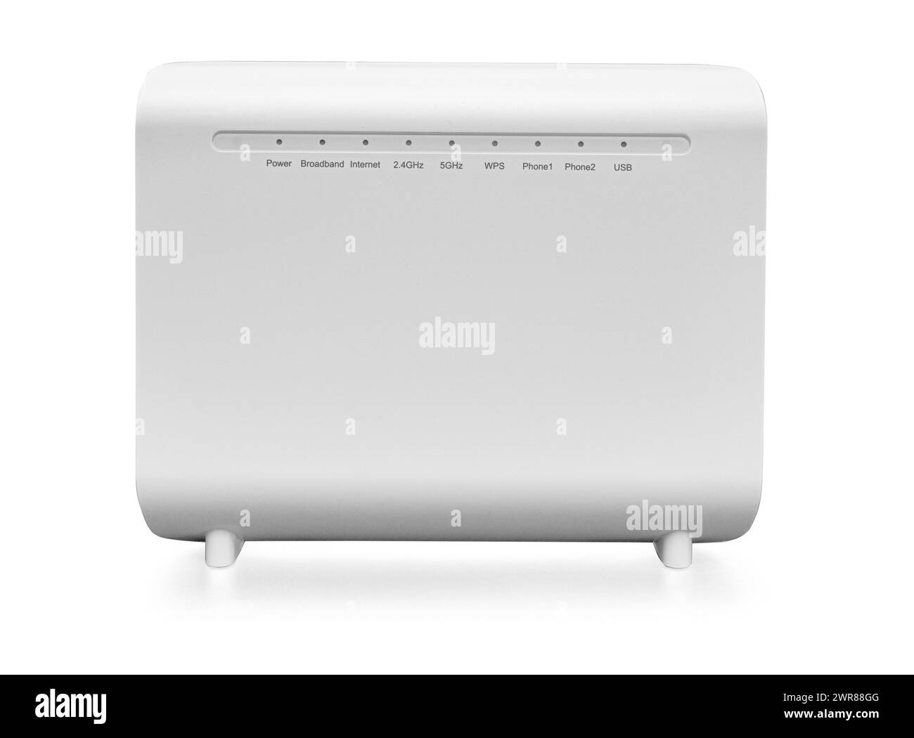 isolated internet modem. white internet connecting device. white modem ...