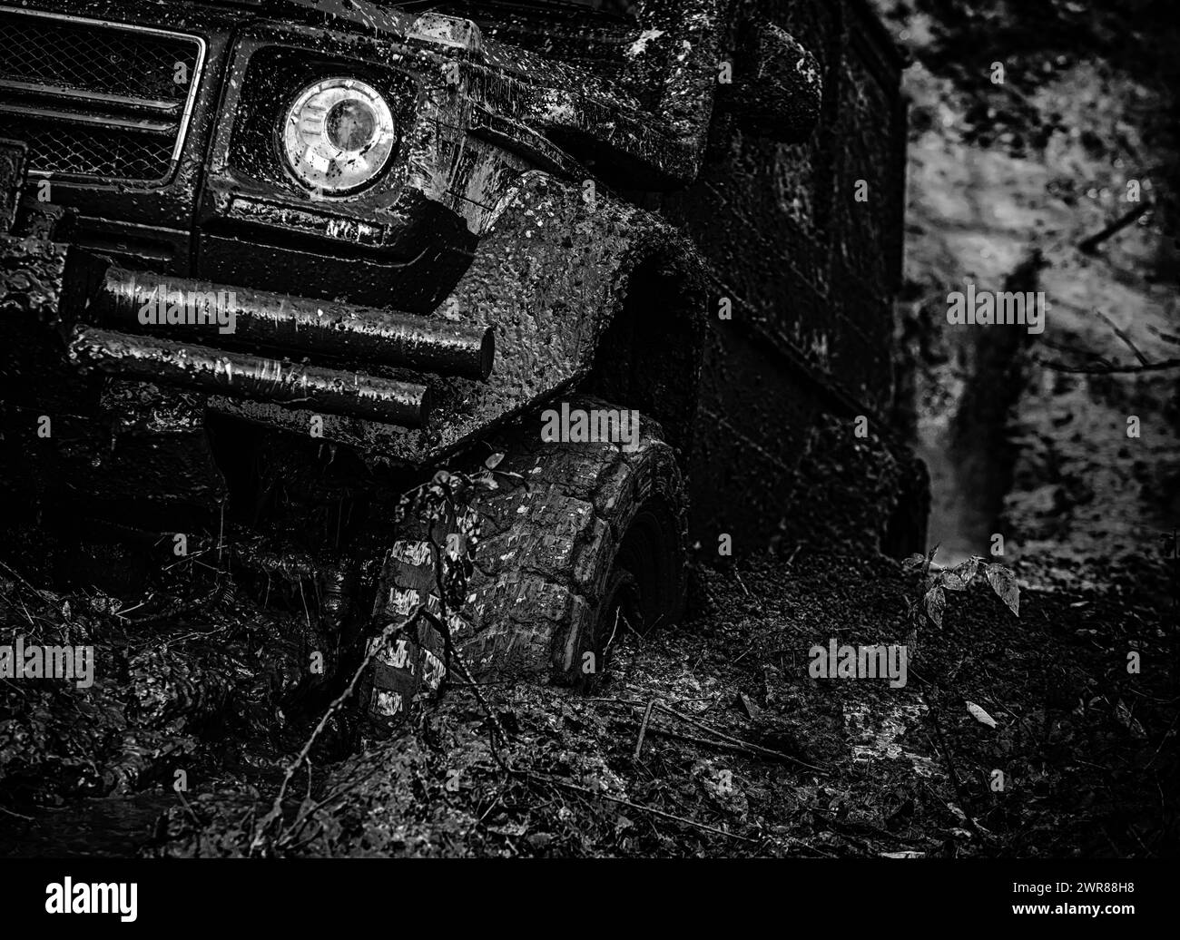 Mud hole Black and White Stock Photos & Images - Alamy