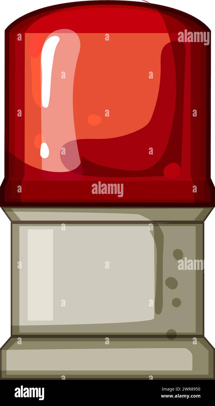 red siren cartoon vector illustration Stock Vector Image & Art - Alamy