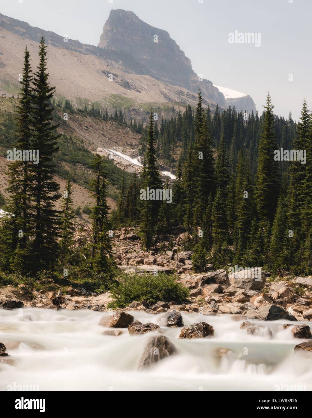 Mountain Meets River Stock Photo - Alamy