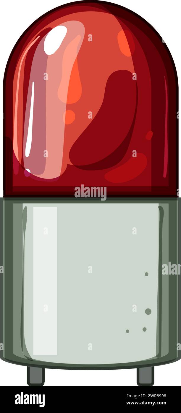 alarm siren cartoon vector illustration Stock Vector Image & Art - Alamy
