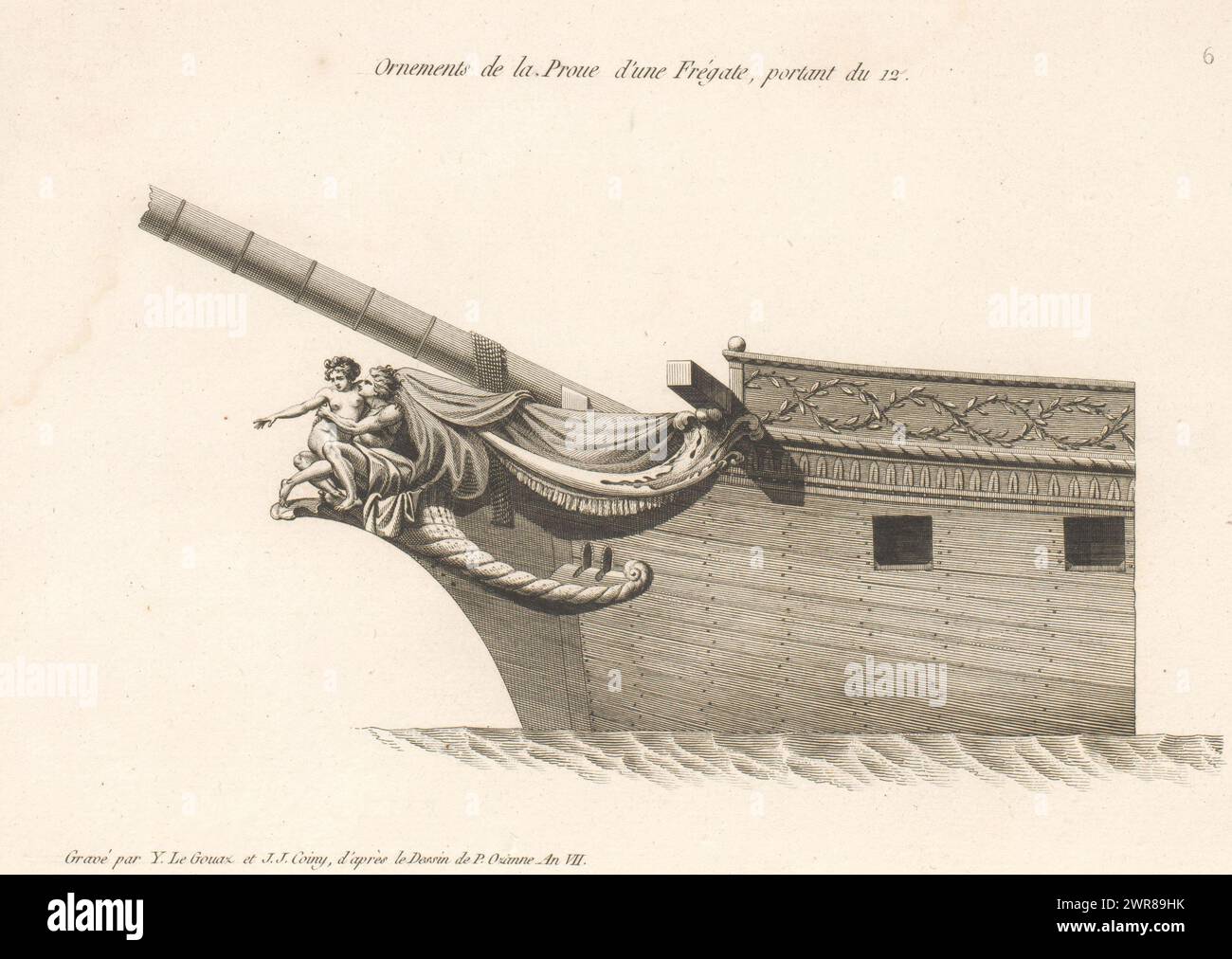 Ornements de la proue de differents vaisseaux hi-res stock photography ...