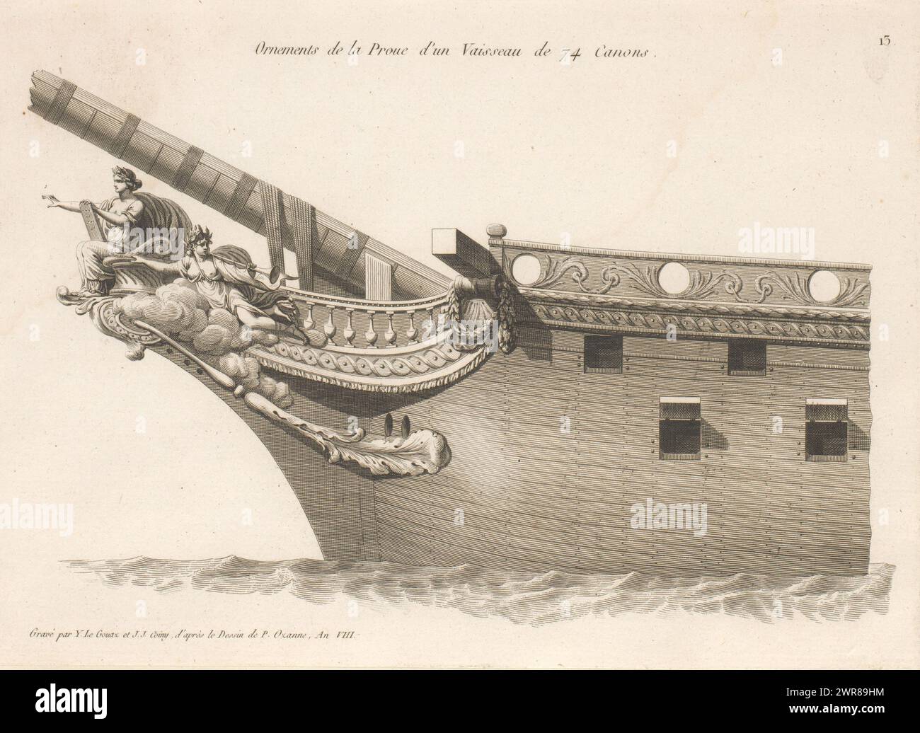 Ornements de la proue de differents vaisseaux hi-res stock photography ...