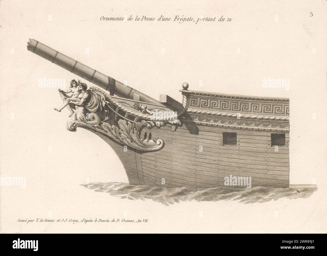 Ornements de la proue de differents vaisseaux hi-res stock photography ...