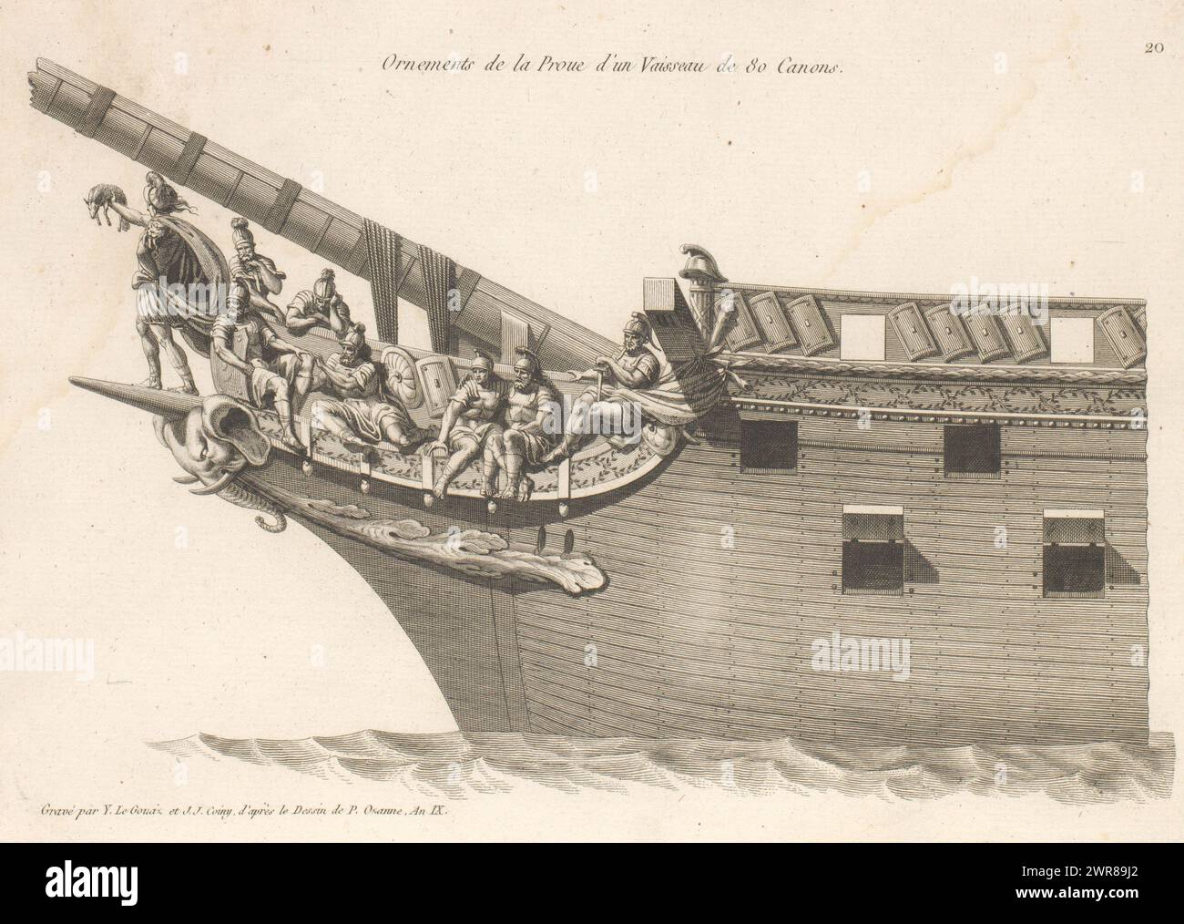 Ornements de la proue de differents vaisseaux hi-res stock photography ...