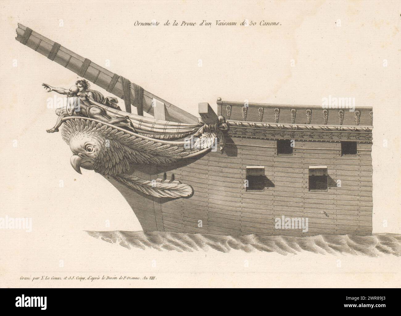 Ornements de la proue de differents vaisseaux hi-res stock photography ...