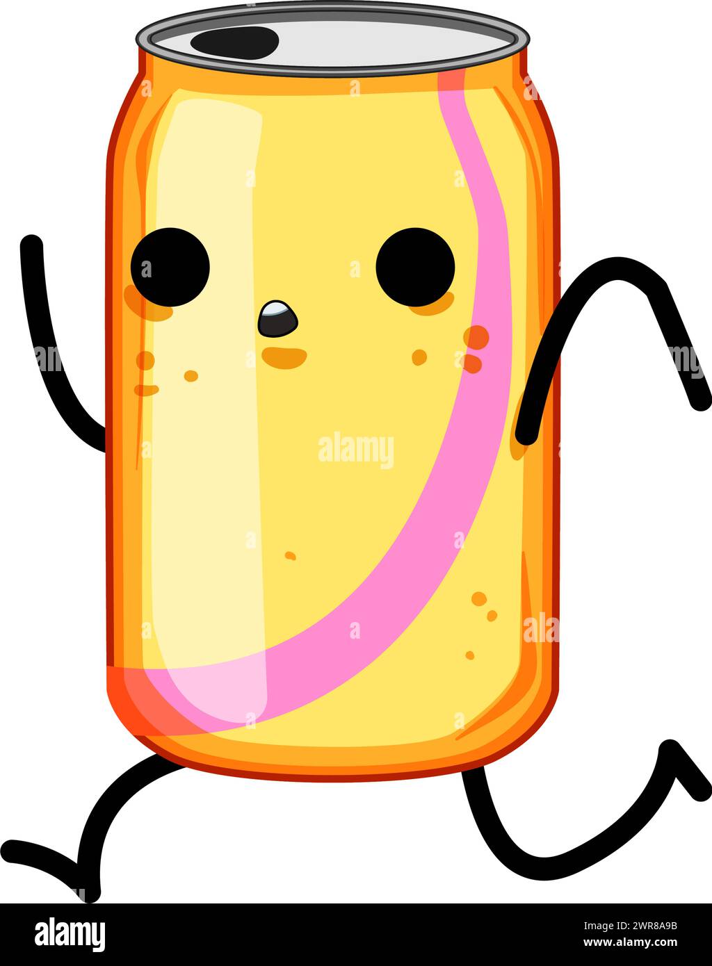 beer soda can character cartoon vector illustration Stock Vector Image ...