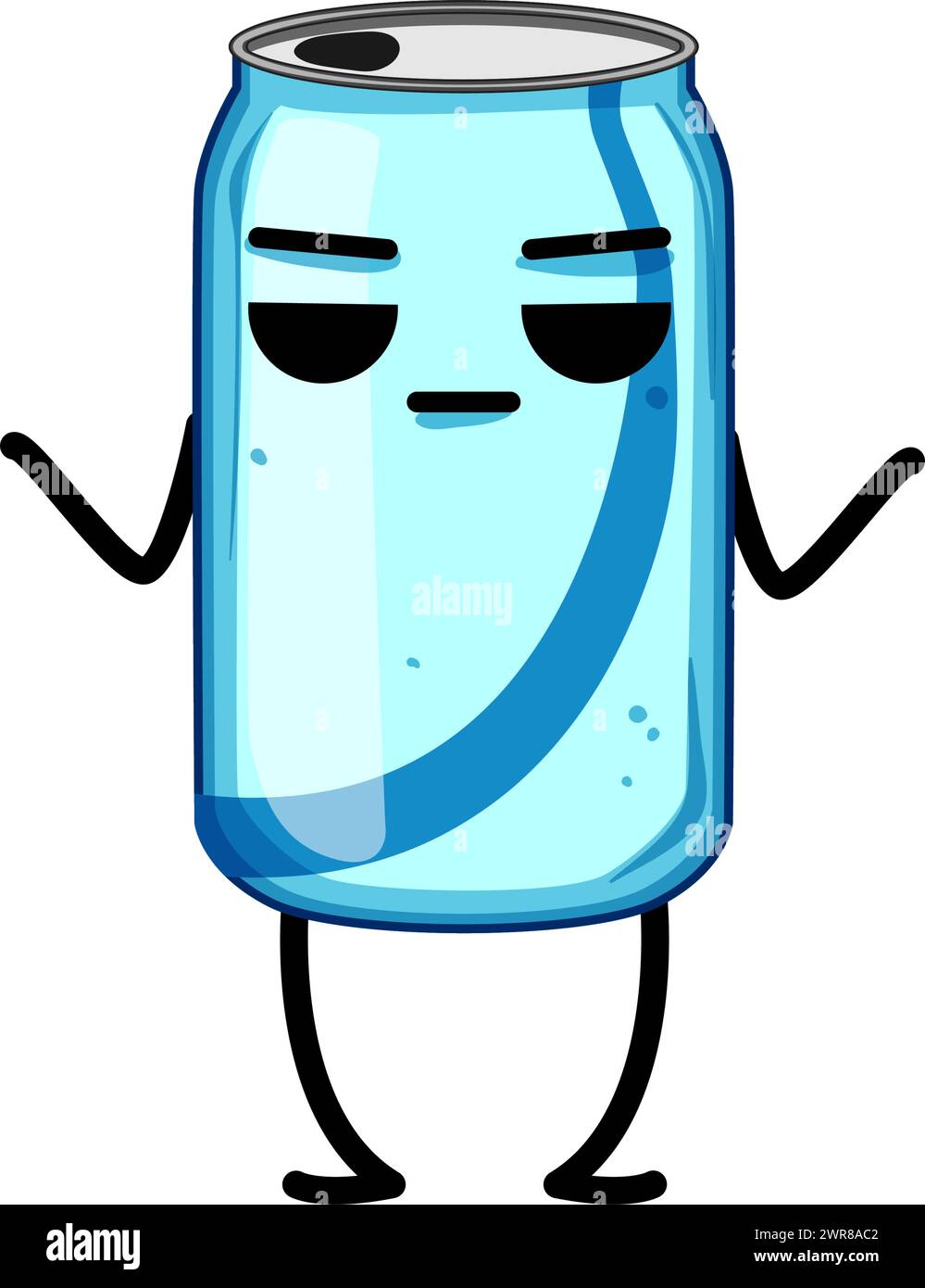 cup soda can character cartoon vector illustration Stock Vector Image ...