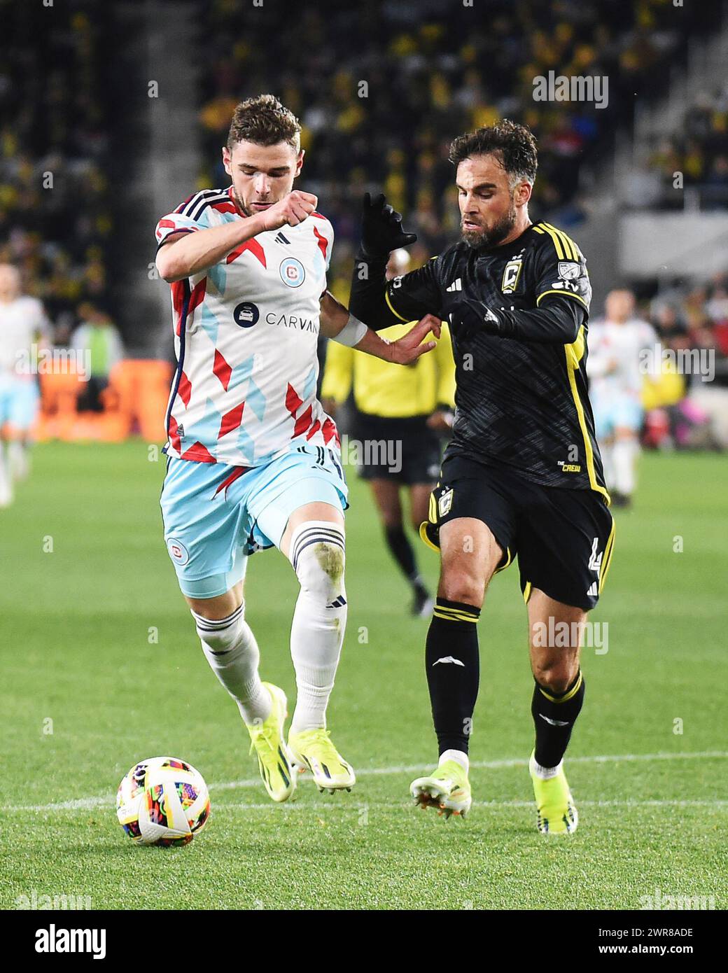 March 9, 2024: Chicago Fire FC Hugo Cuypers (9) and Columbus Crew ...