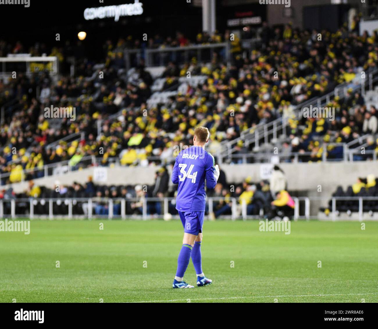 March 9, 2024: Chicago Fire FC goalkeeper Chris Brady (34) in the first ...