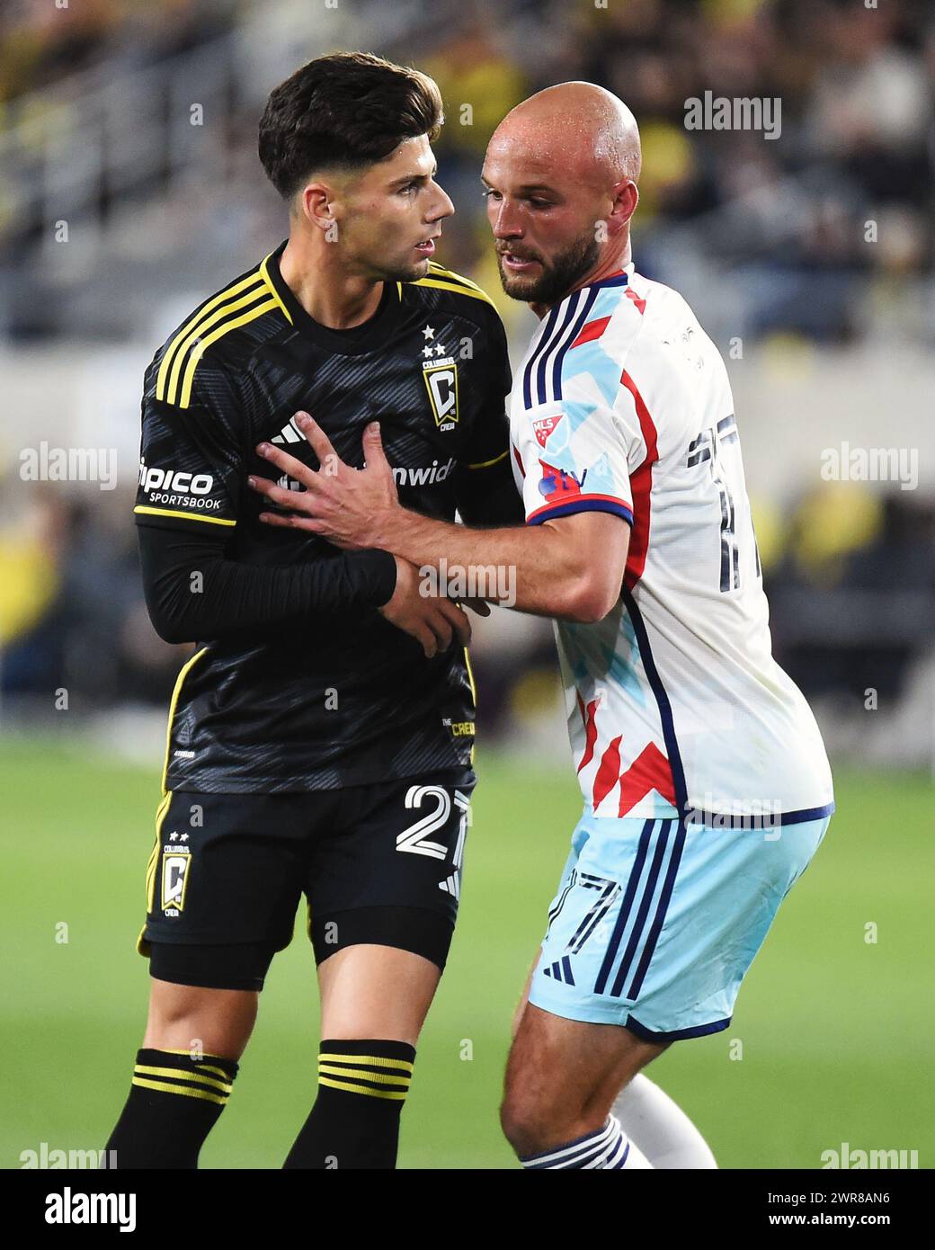 Columbus, Ohio, USA. 9th Mar, 2024. Columbus Crew forward Max Arfsten ...