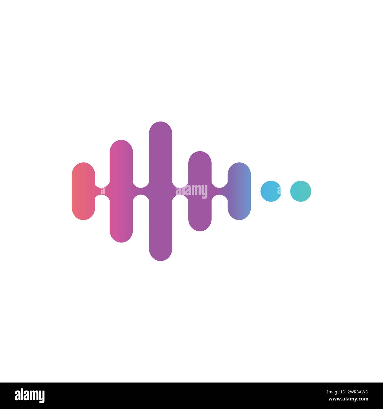 Logo of music with line art syle and modern concept, modern, gradient ...