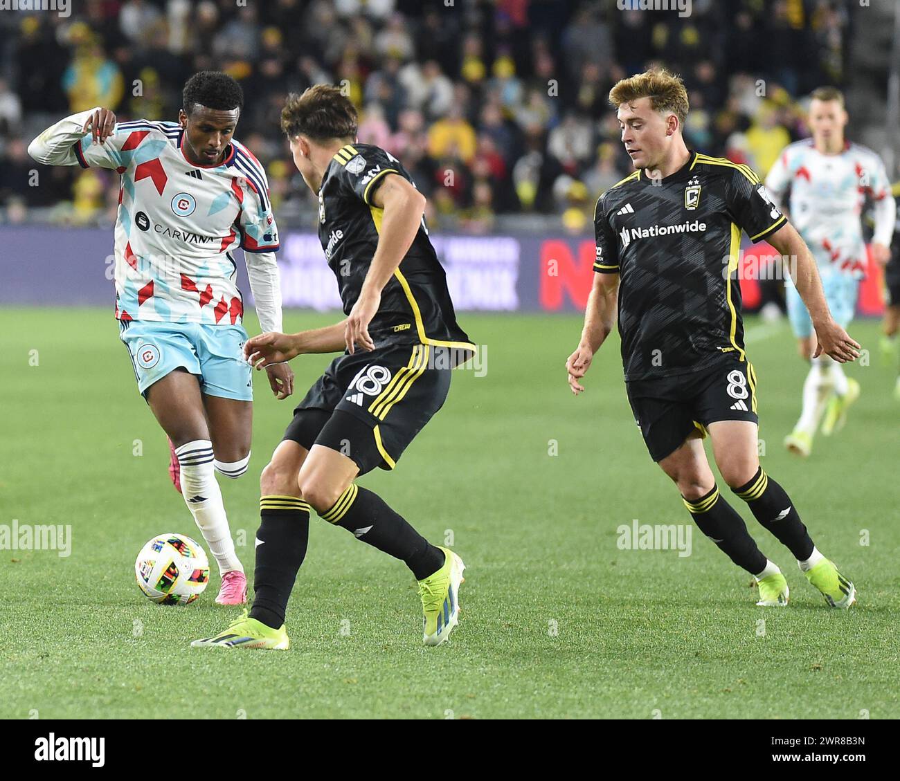 Columbus, Ohio, USA. 9th Mar, 2024. Chicago Fire FC midfielder Maren ...
