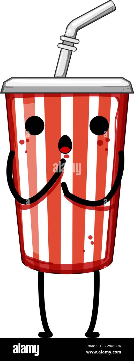 Groovy soda drink character Cut Out Stock Images & Pictures - Alamy