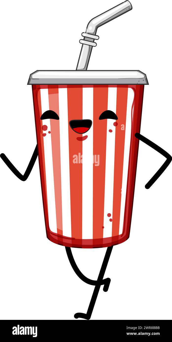 Groovy soda drink character Cut Out Stock Images & Pictures - Alamy