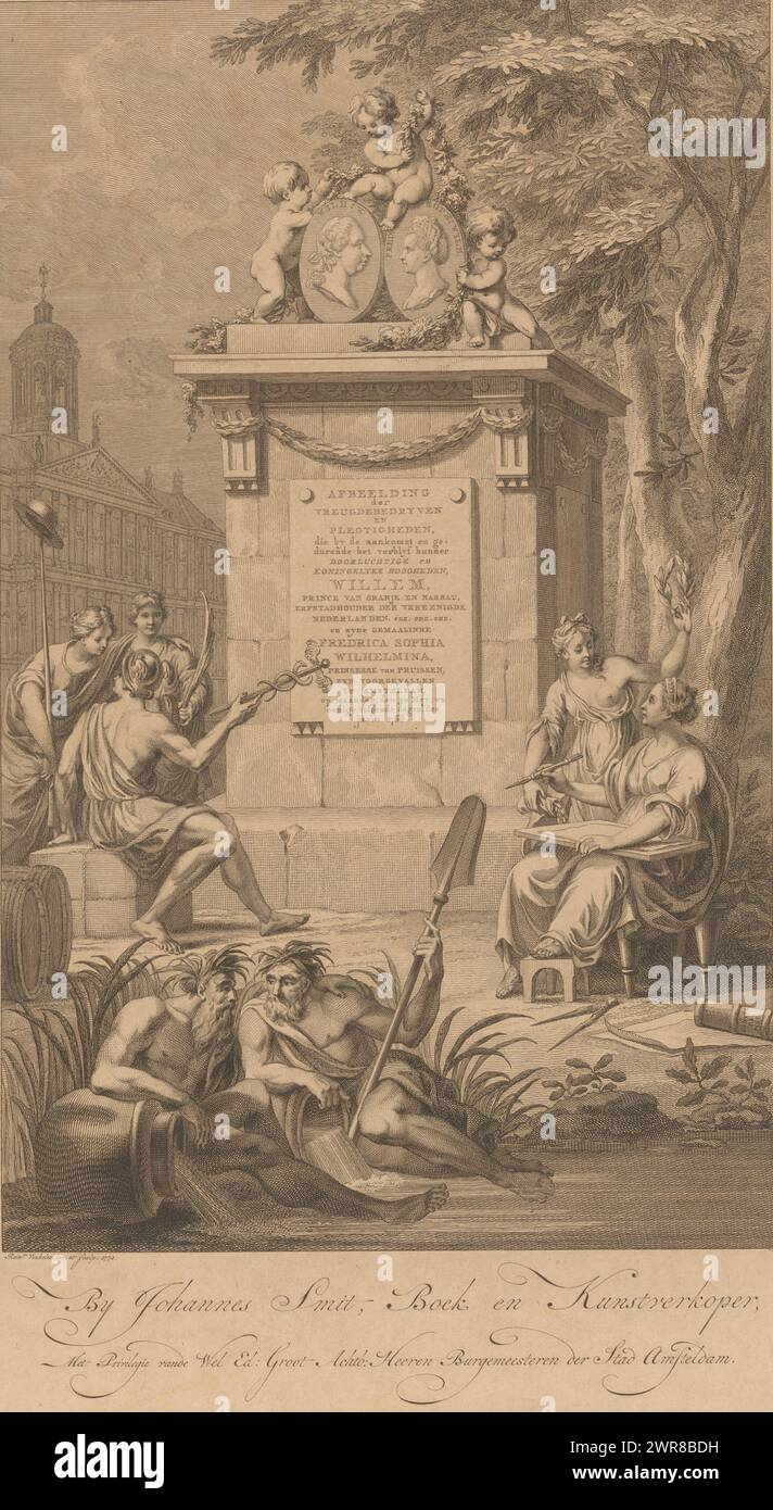 Allegory of the arrival and stay of William V and Wilhelmina of Prussia ...