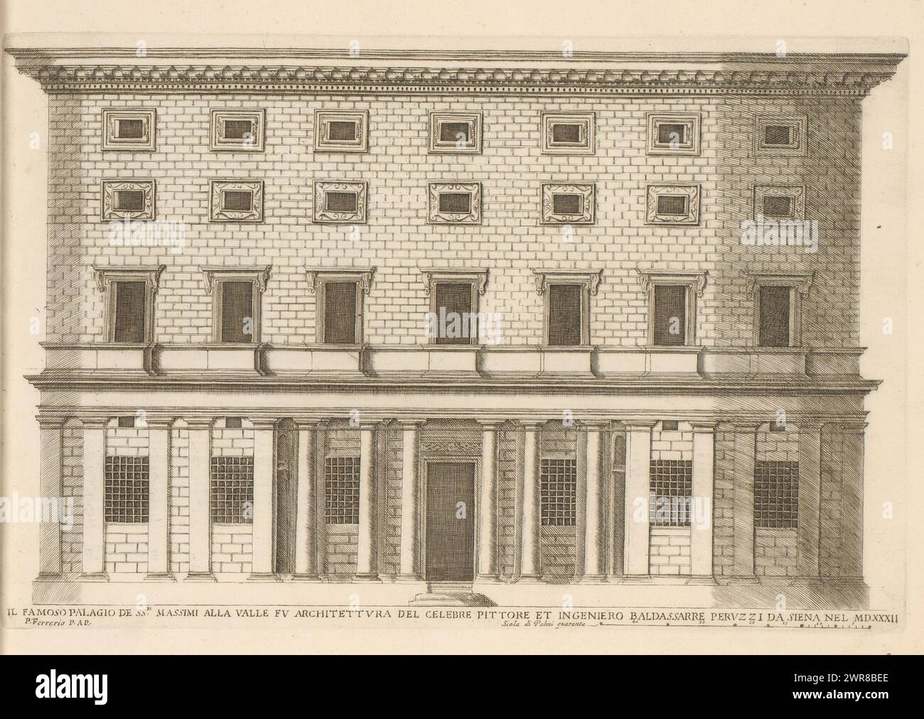 Palagio de ss mi massimi alla valle fu architettura del celebre hi-res ...