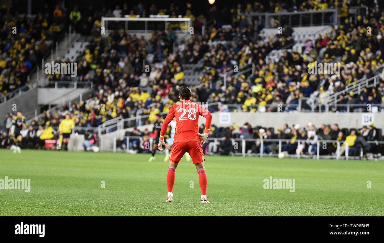 Columbus, Ohio, USA. 9th Mar, 2024. Columbus Crew goalkeeper Patrick ...