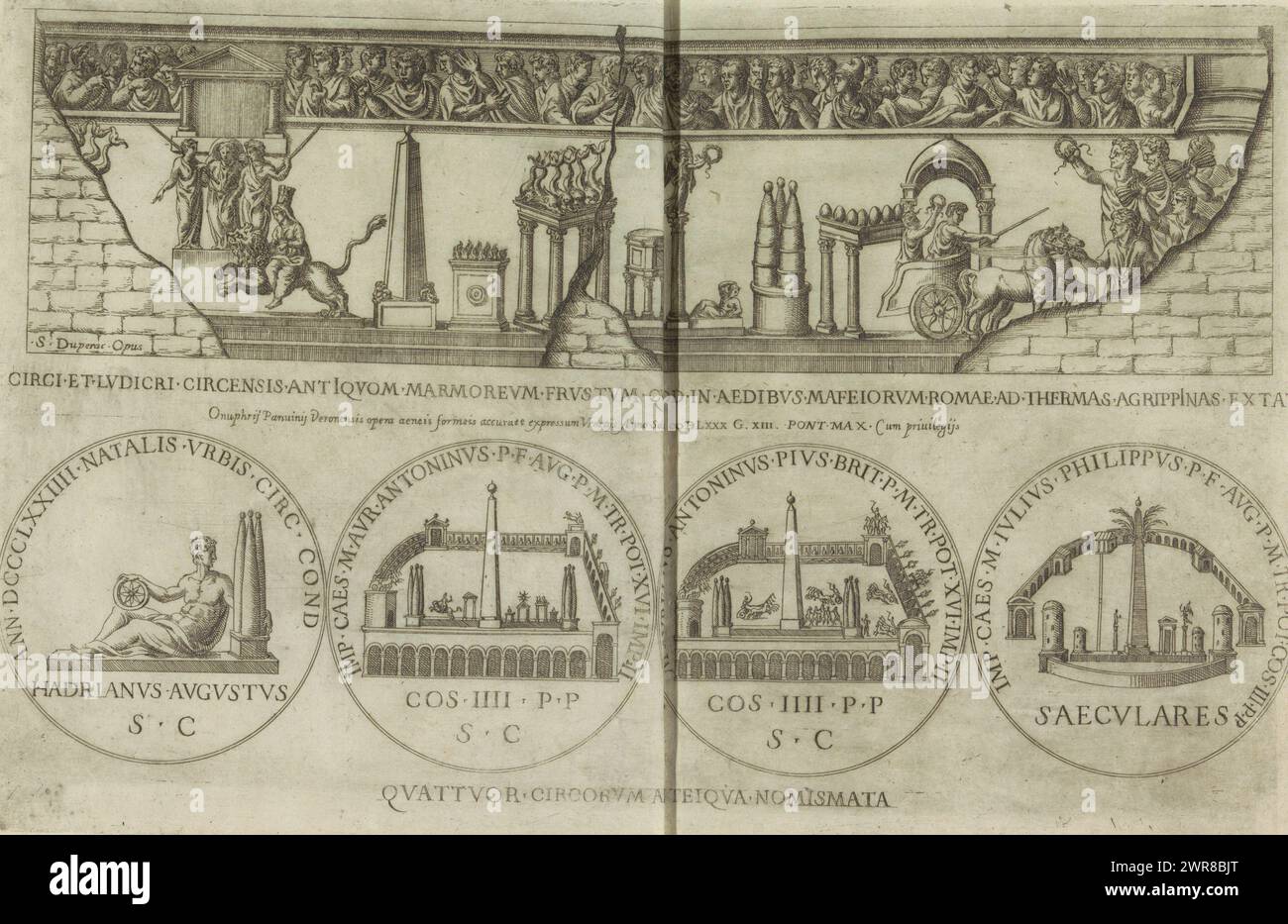Stadium and four tokens, View of a stadium and four tokens in memory of ...