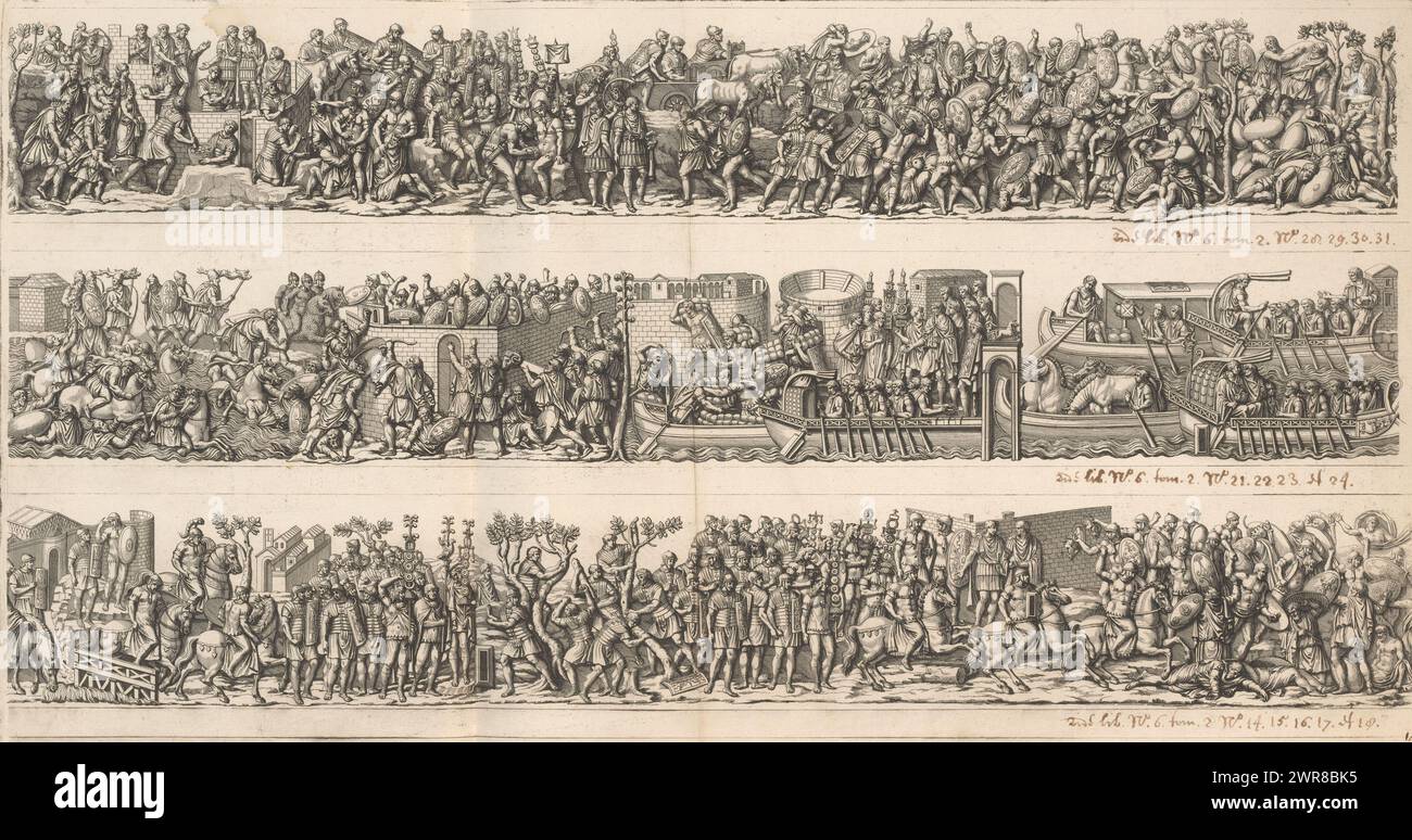 Detail of the frieze on Trajan's Column, Trajan's Column (series title ...