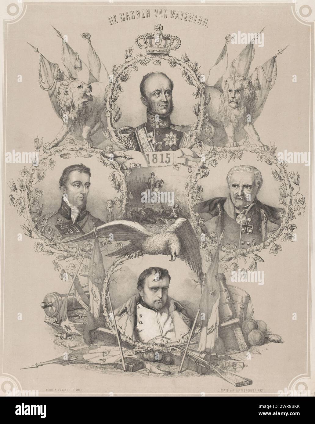 Portraits of King William II, the Duke of Wellington, Marshal Von ...