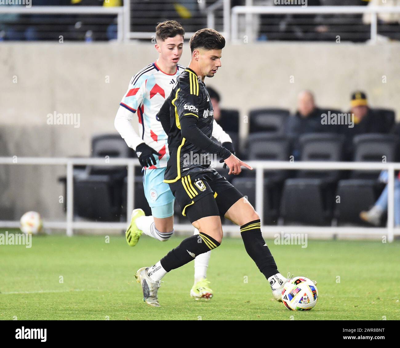 Columbus, Ohio, USA. 9th Mar, 2024. Columbus Crew forward Max Arfsten ...