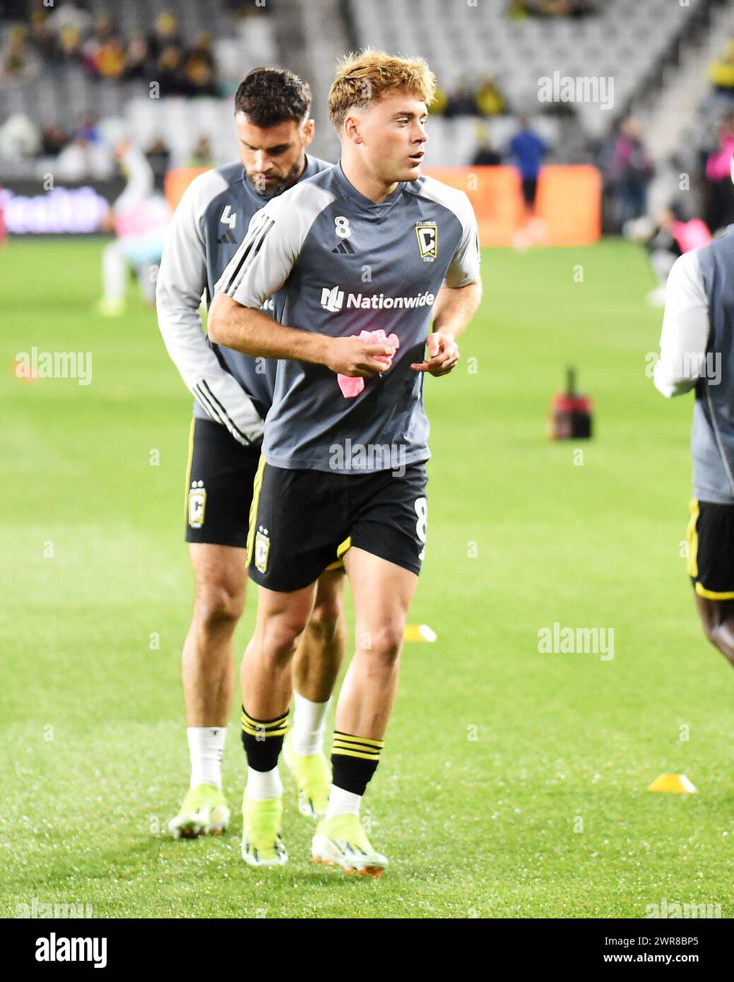 Columbus, Ohio, USA. 9th Mar, 2024. Columbus Crew midfielder Aidan ...