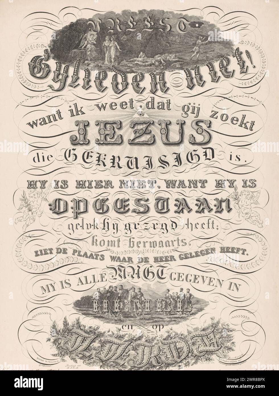 Biblical quote about the resurrection of Jesus Christ, Depicted in ...