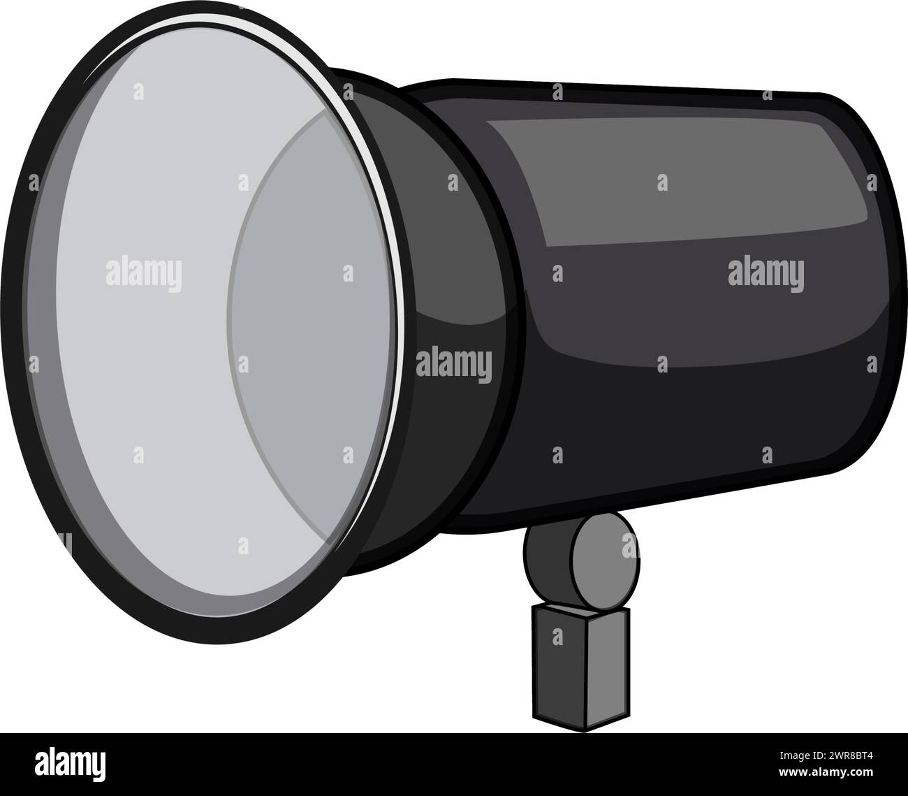 shadow studio light cartoon vector illustration Stock Vector Image ...