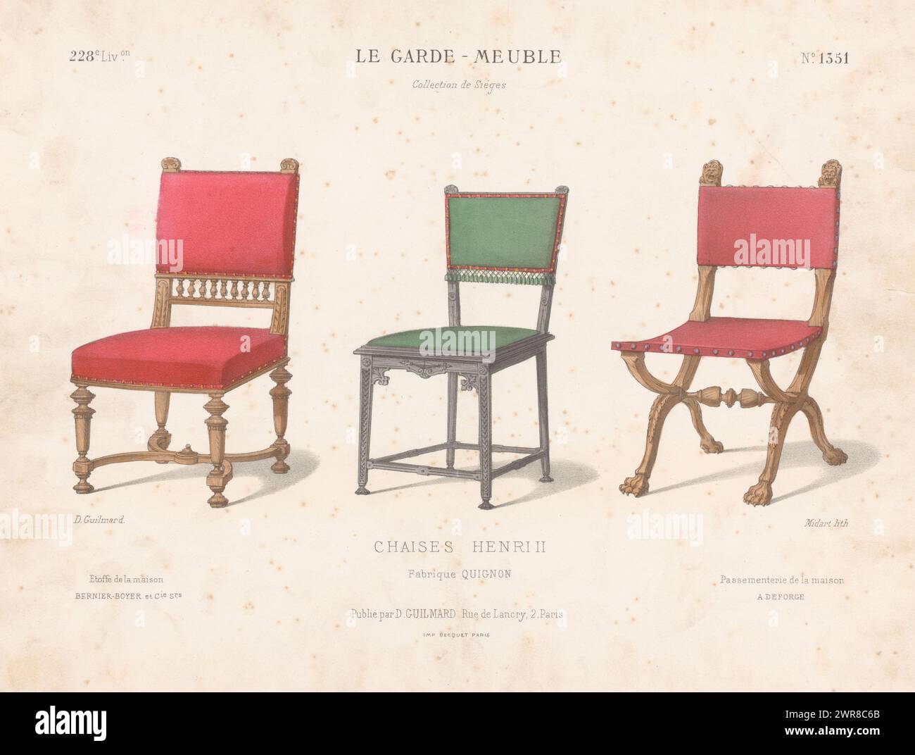 Chaises henri ii hi-res stock photography and images - Alamy