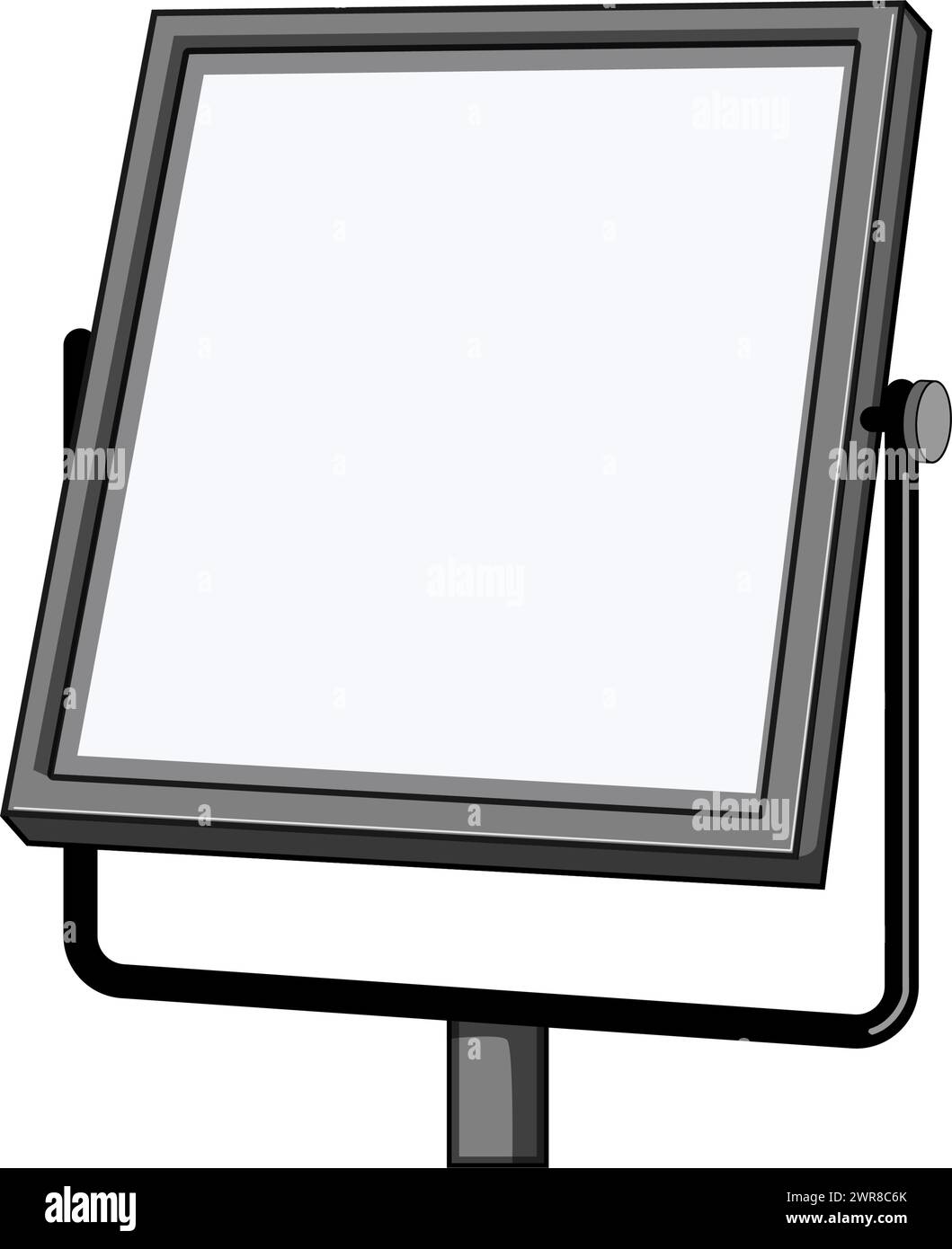 table studio light cartoon vector illustration Stock Vector Image & Art ...