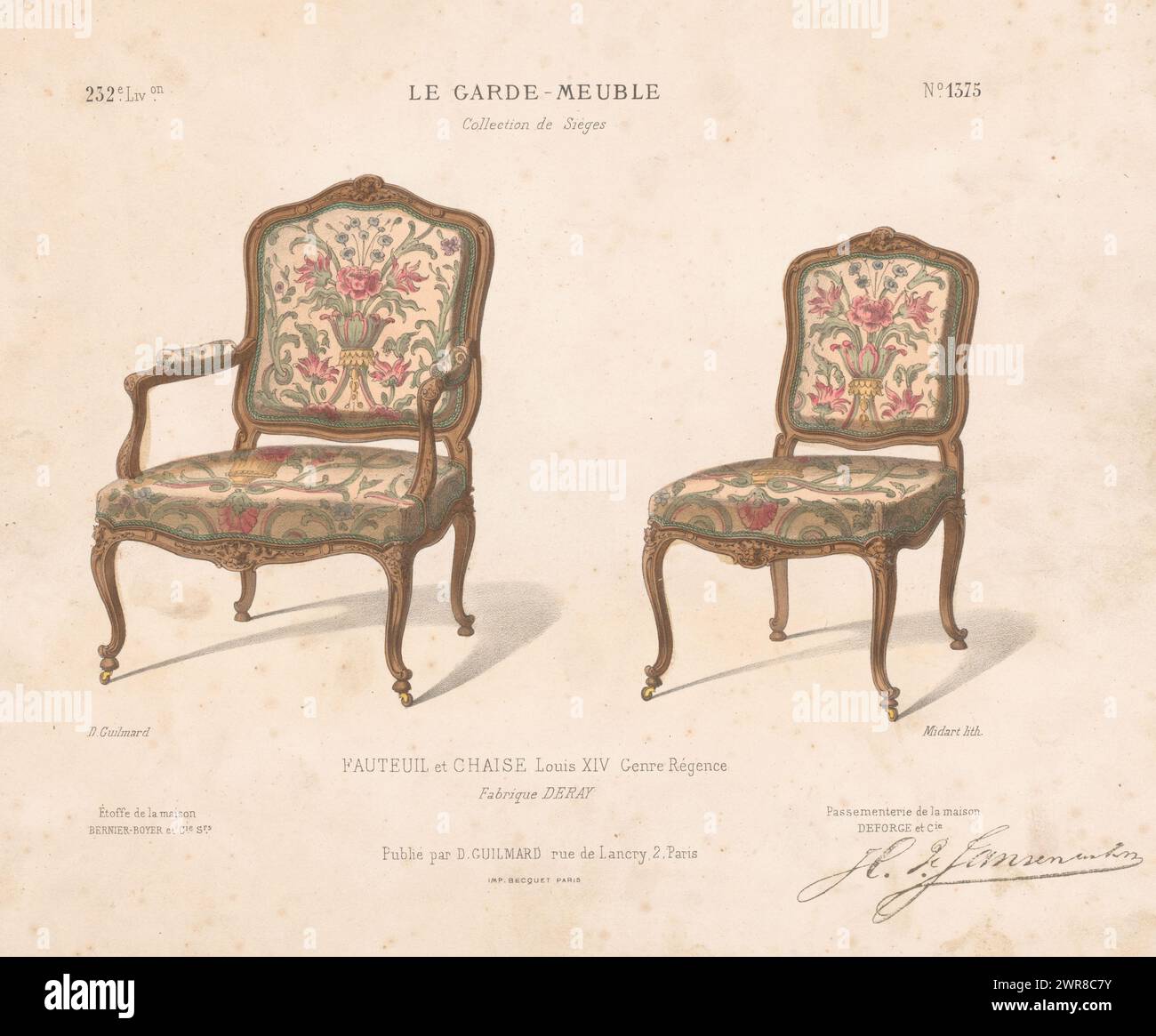 Fauteuil et chaise louis xiv hi-res stock photography and images - Alamy