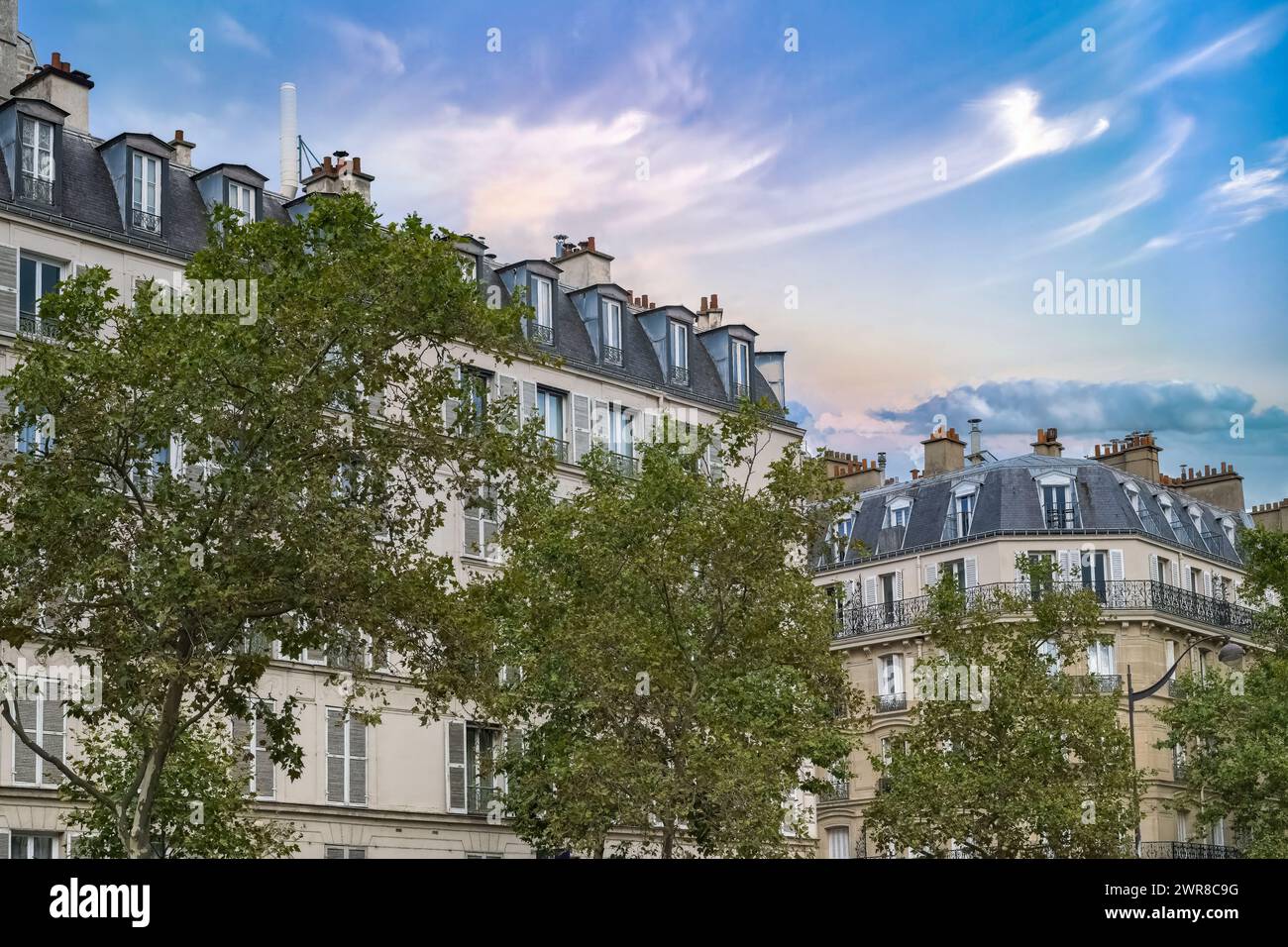 Paris, beautiful building boulevard de Port-Royal, in the 5e ...