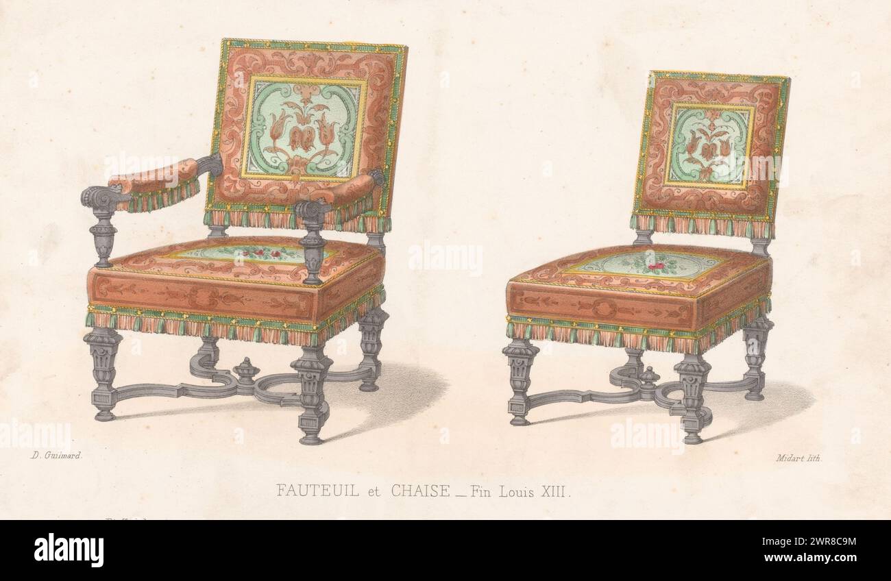 Fauteuil et chaise fin louis xiii hi-res stock photography and images ...