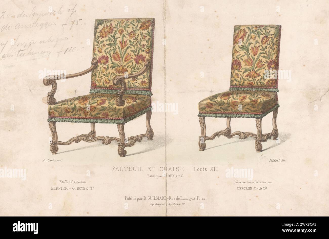 Fauteuil et chaise louis xiii hi-res stock photography and images - Alamy