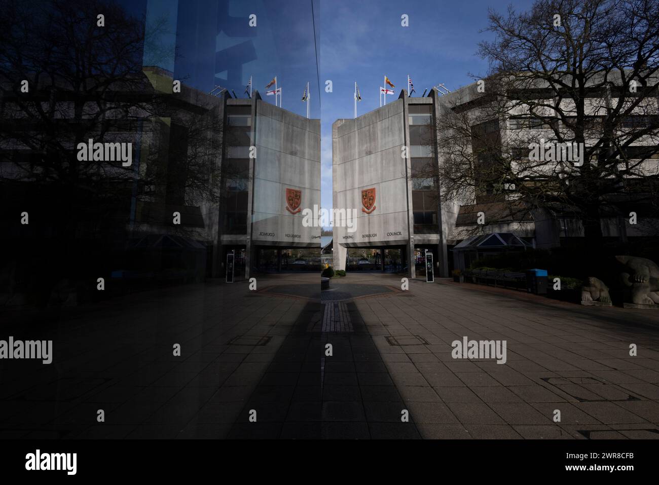 Woking Borough Council in Woking town centre, in Surrey, England, which ...