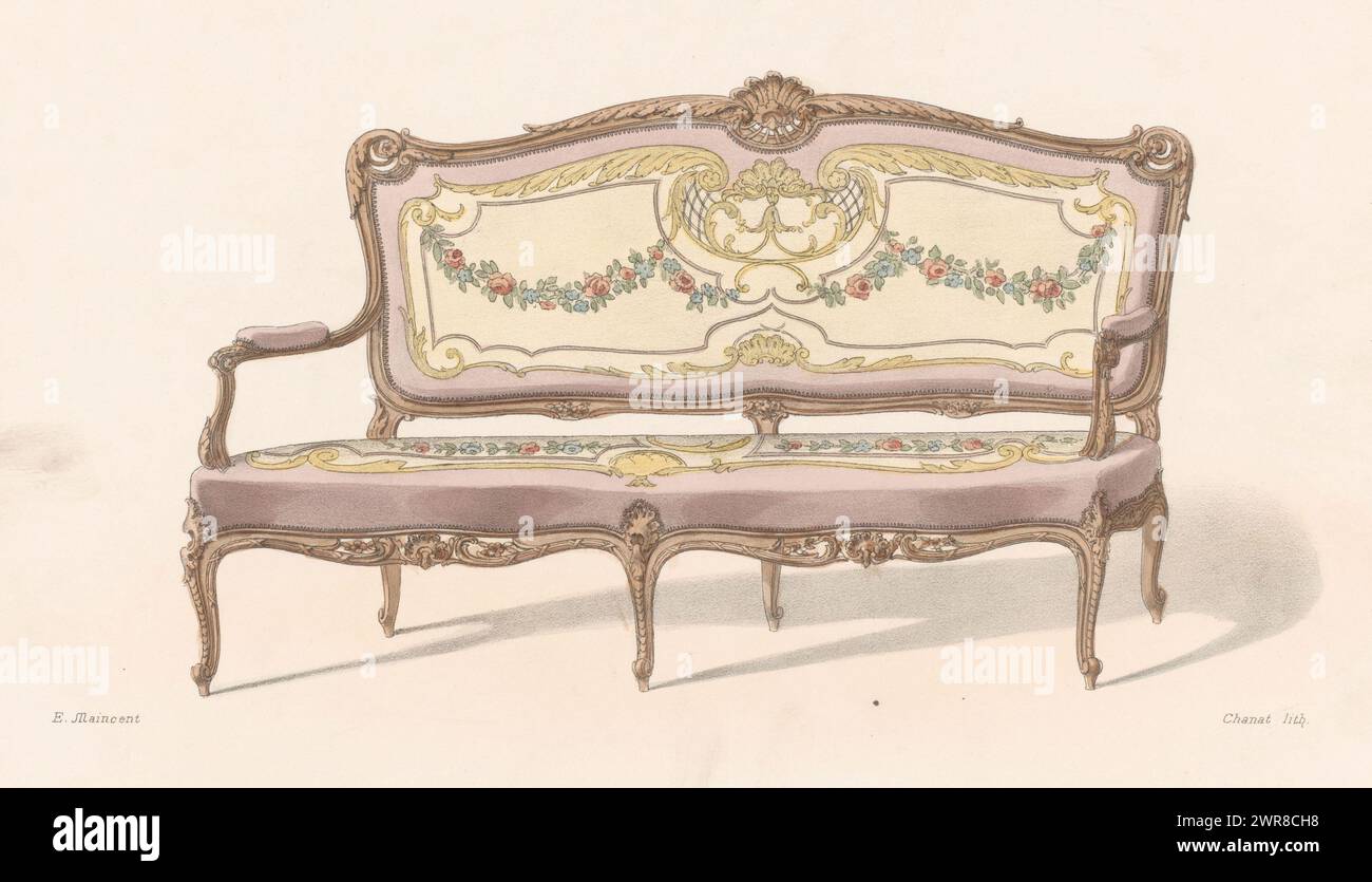 Canape style louis xiv hi-res stock photography and images - Alamy