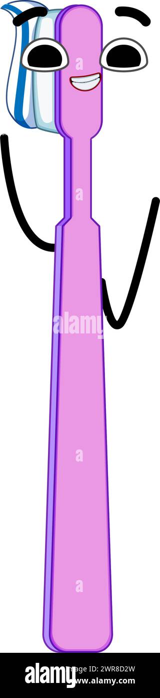 brush toothbrush cartoon vector illustration Stock Vector Image & Art ...