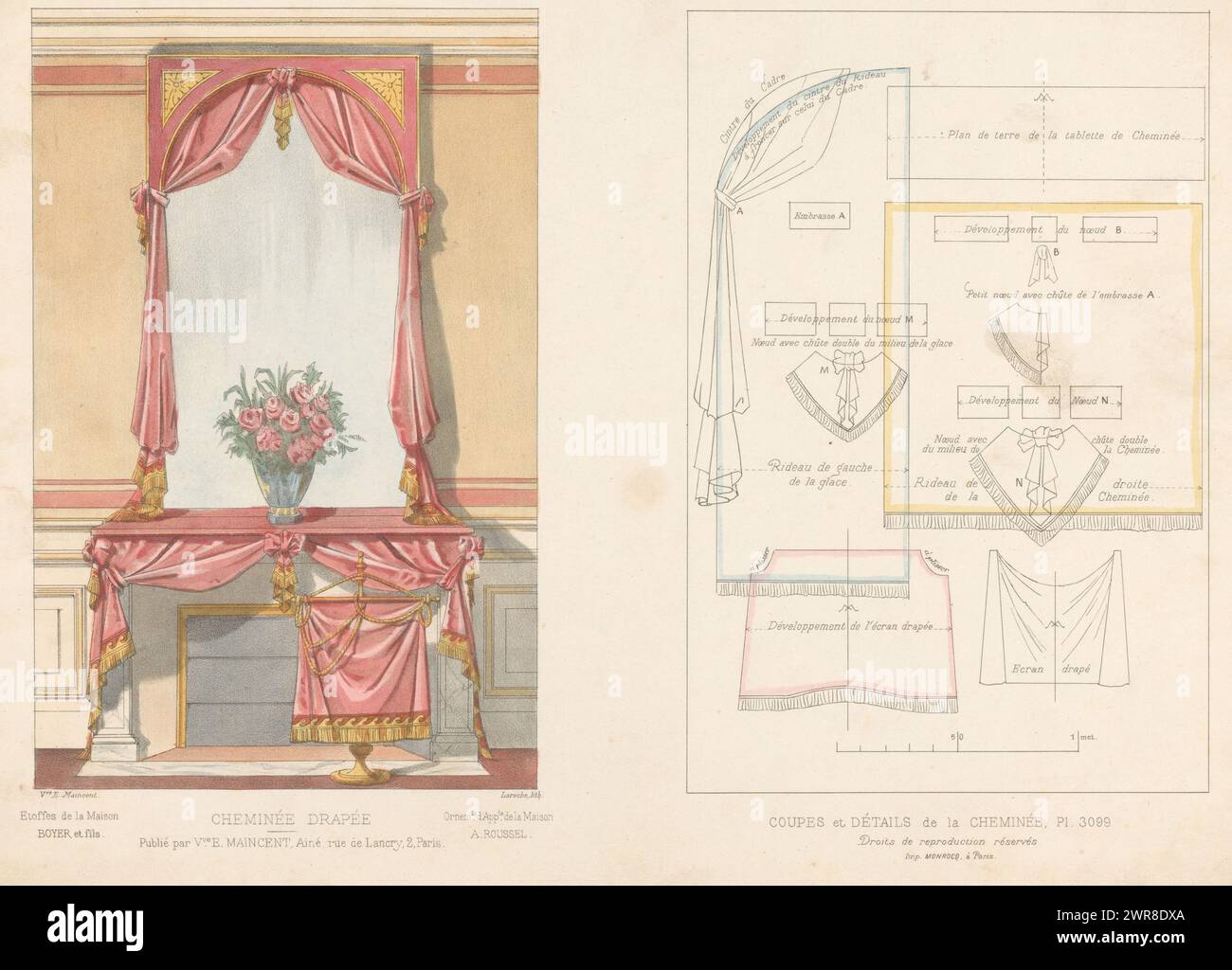 Coupes et details de la cheminee hi-res stock photography and images ...