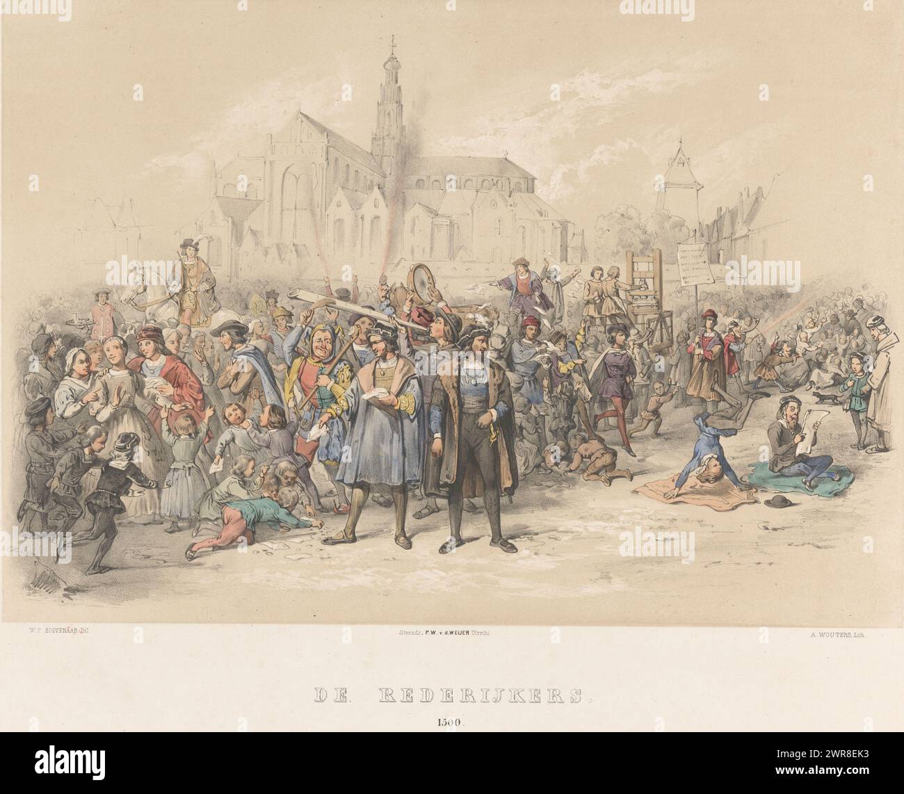 Utrecht masquerade of 1851: Rhetoricians in 1500, De Rhetoricers. 1500 ...