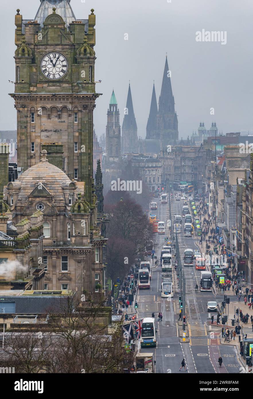 Edinburgh, Scotland, UK, 11th March 2024. UK Weather: dreich overcast ...