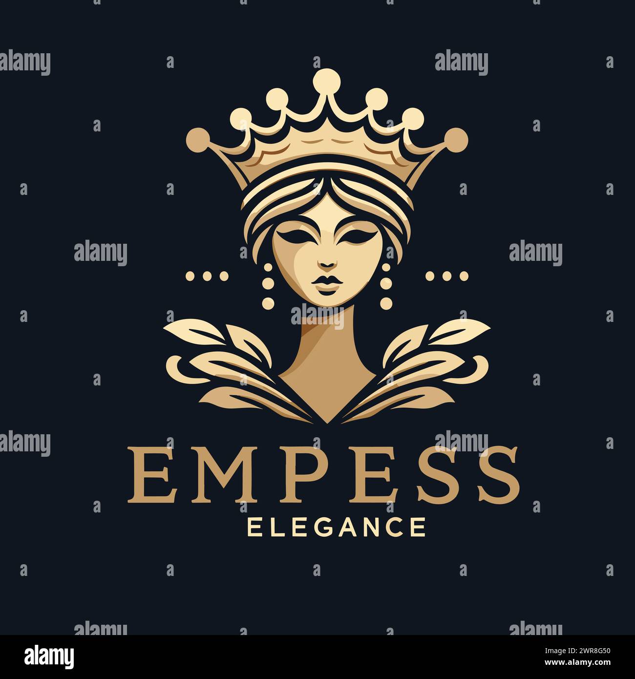 Queenly beauty Stock Vector Images - Alamy