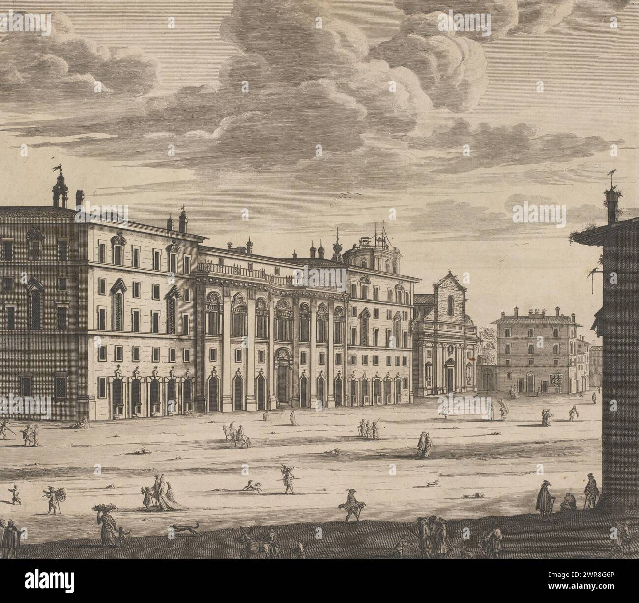 View of the Collegio di Propaganda Fide, in Rome, The Collegio di ...