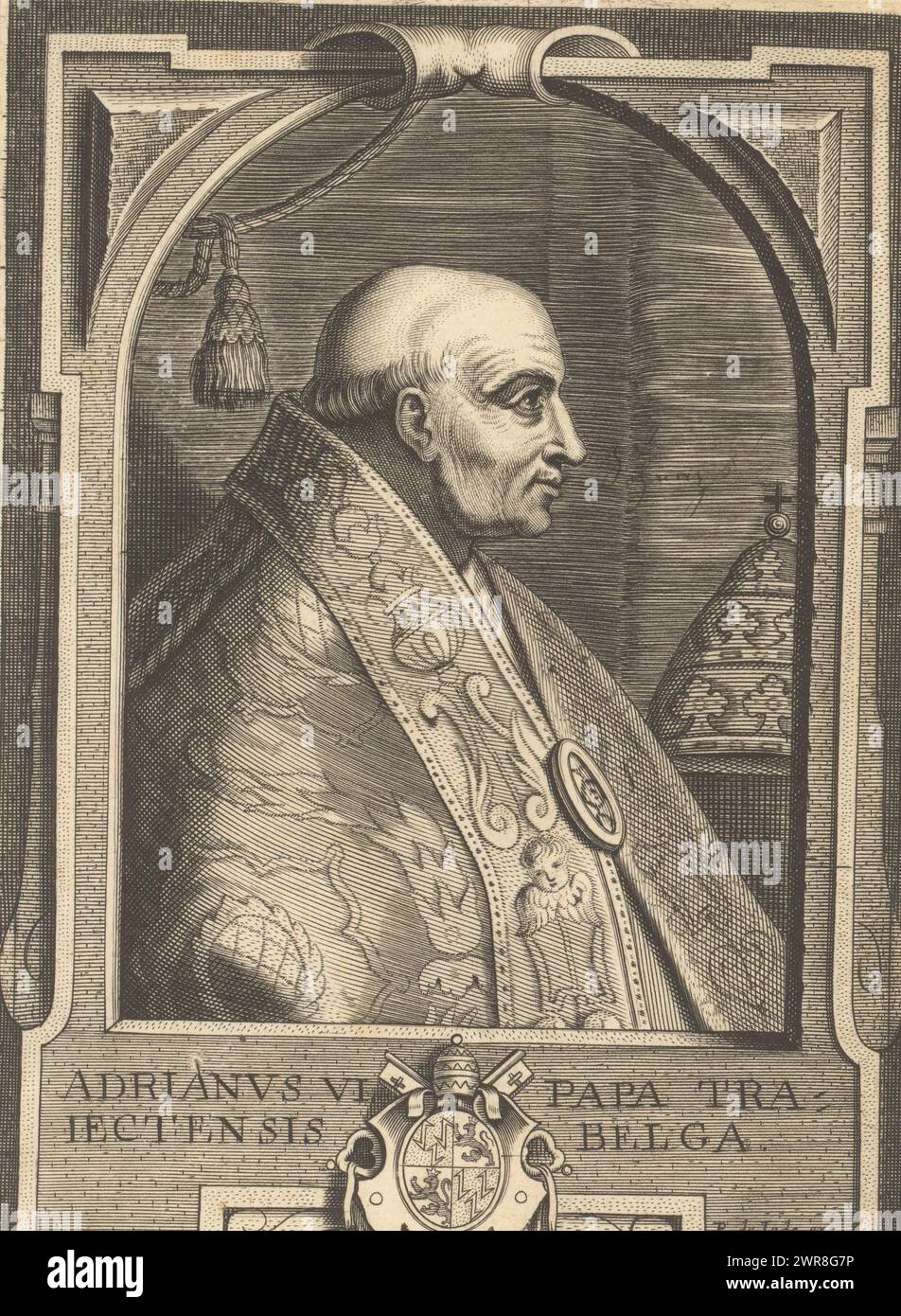 Portrait of Pope Adrian VI, Theater of Bishops, Emperors, Kings, Dukes ...