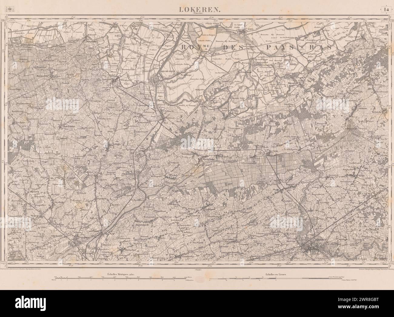 Lokeren map hi-res stock photography and images - Alamy